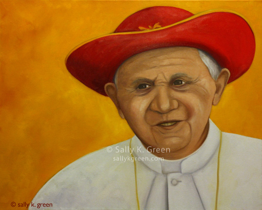 Pope Benedict XVI by Sally K. Green